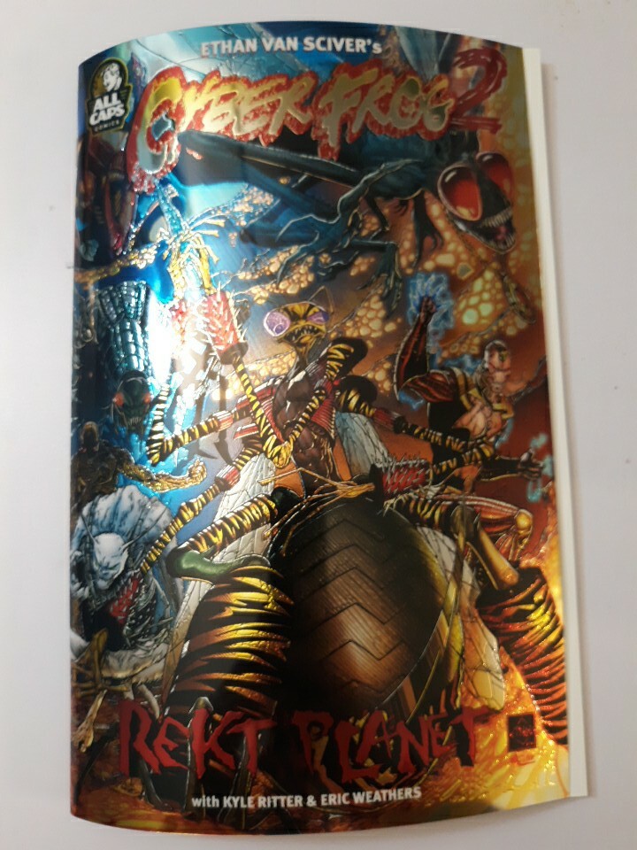 Cyberfrog 2 Rekt Planet Villains Variant with Sketch by Ethan Van ...