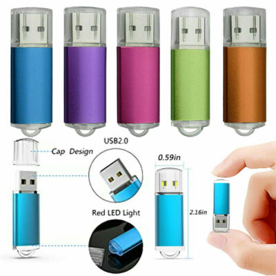 5 Pack USB Flash Drive USB 2.0 Flash Pen Stick Pen Drive USB Memory ...