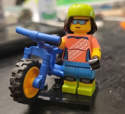 LEGO SERIES BMX BIKE RACER MINIFIGURE VERY GOOD CONDITION FOR AGE | eBay