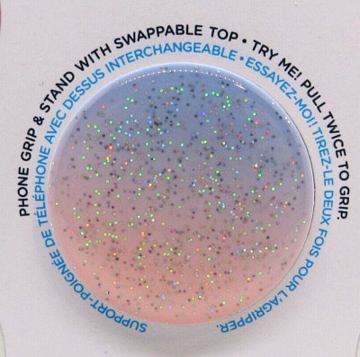 PopSockets Phone Grip Stand Glitter Morning Haze PopGrip Popsocket ...
