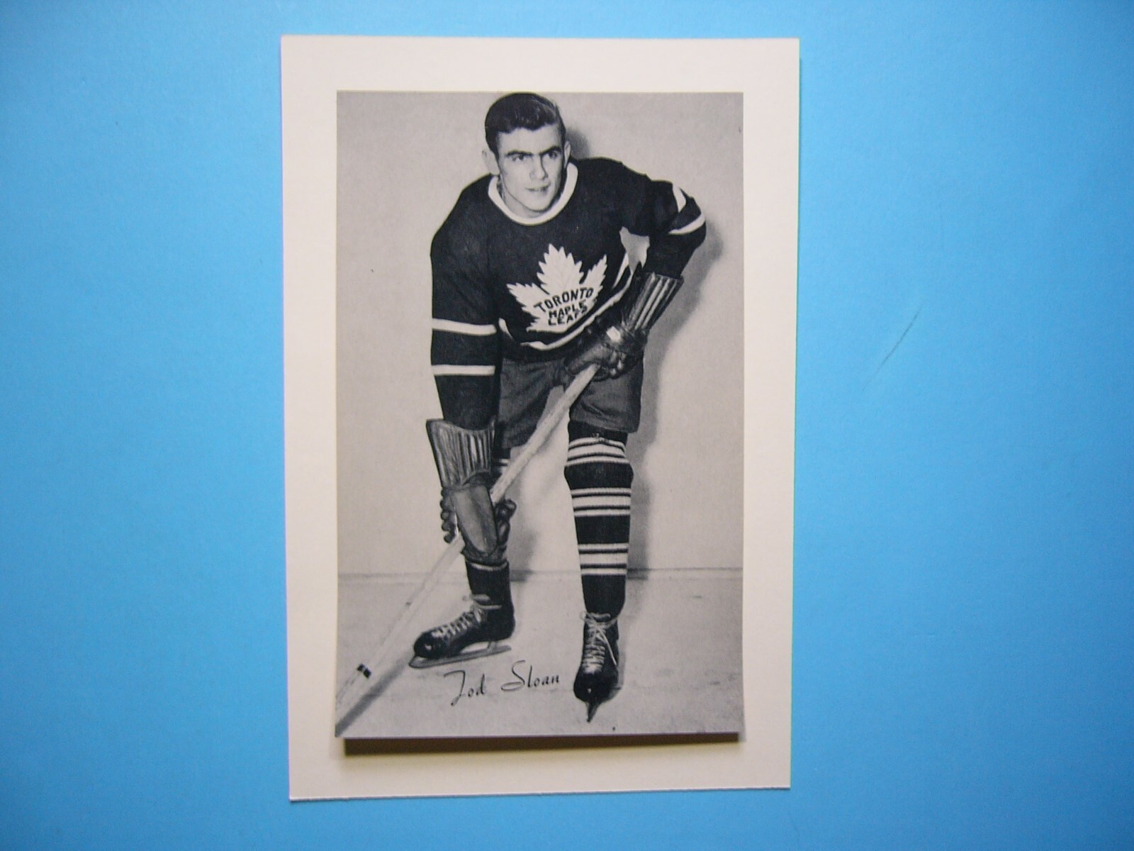 1944/64 BEEHIVE SYRUP GROUP 2 HOCKEY PHOTO TOD SLOAN SHARP!! LEAFS BEE ...