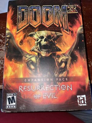 BRAND NEW SEALED PC VIDEO GAME DOOM 3 EXPANSION PACK RESURRECTION OF ...