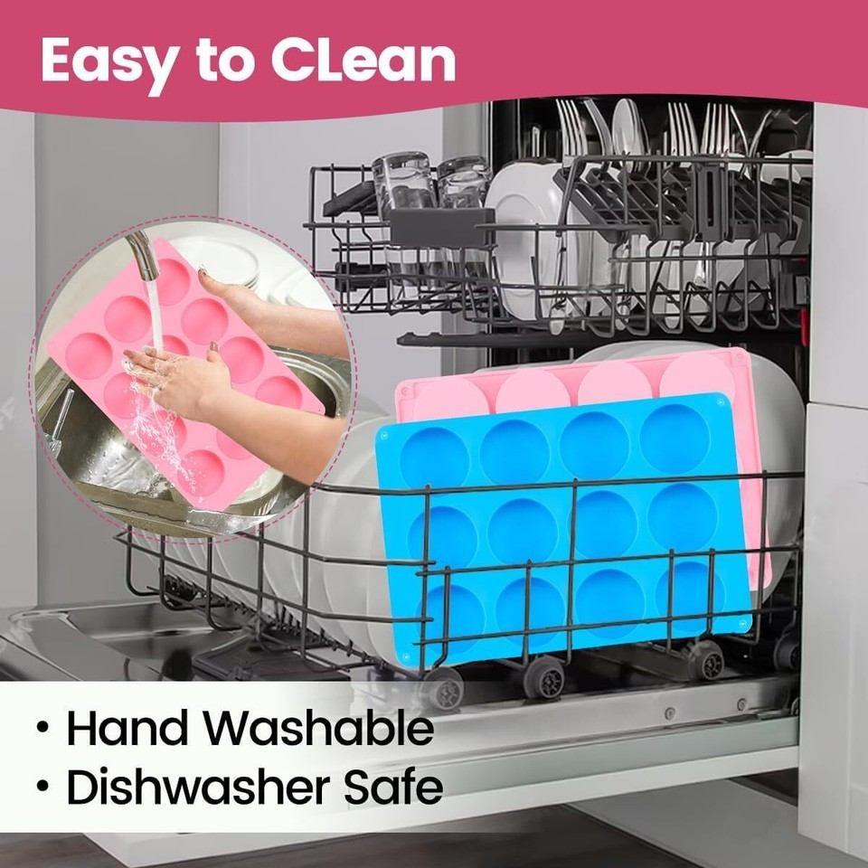 4Pcs Candy Molds Silicone Oreo Cookie Chocolate molds for Candy Cookies ...