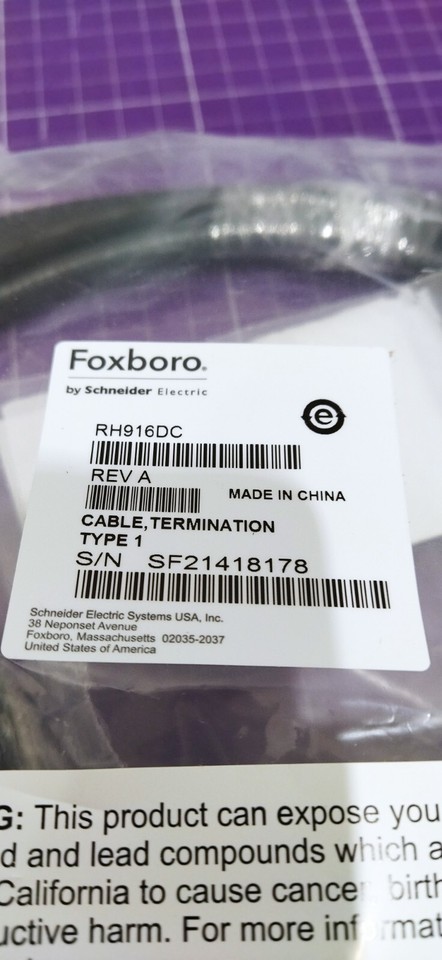 FOXBORO RH916DC Cable Termination Type 1 | eBay
