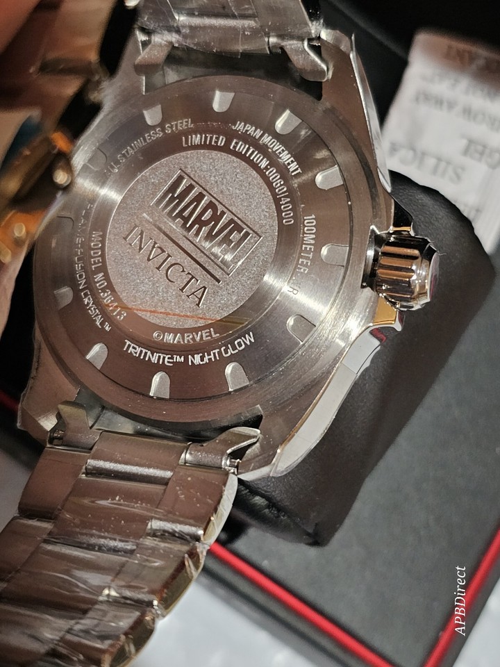 Invicta - Marvel #68 Logo - 50mm Limited Edition Flame-Fusion mens ...