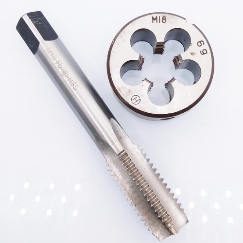 US Stock HSS M18 x 2.5mm Tap & M18 x 2.5mm Die Metric Thread Right Hand ...