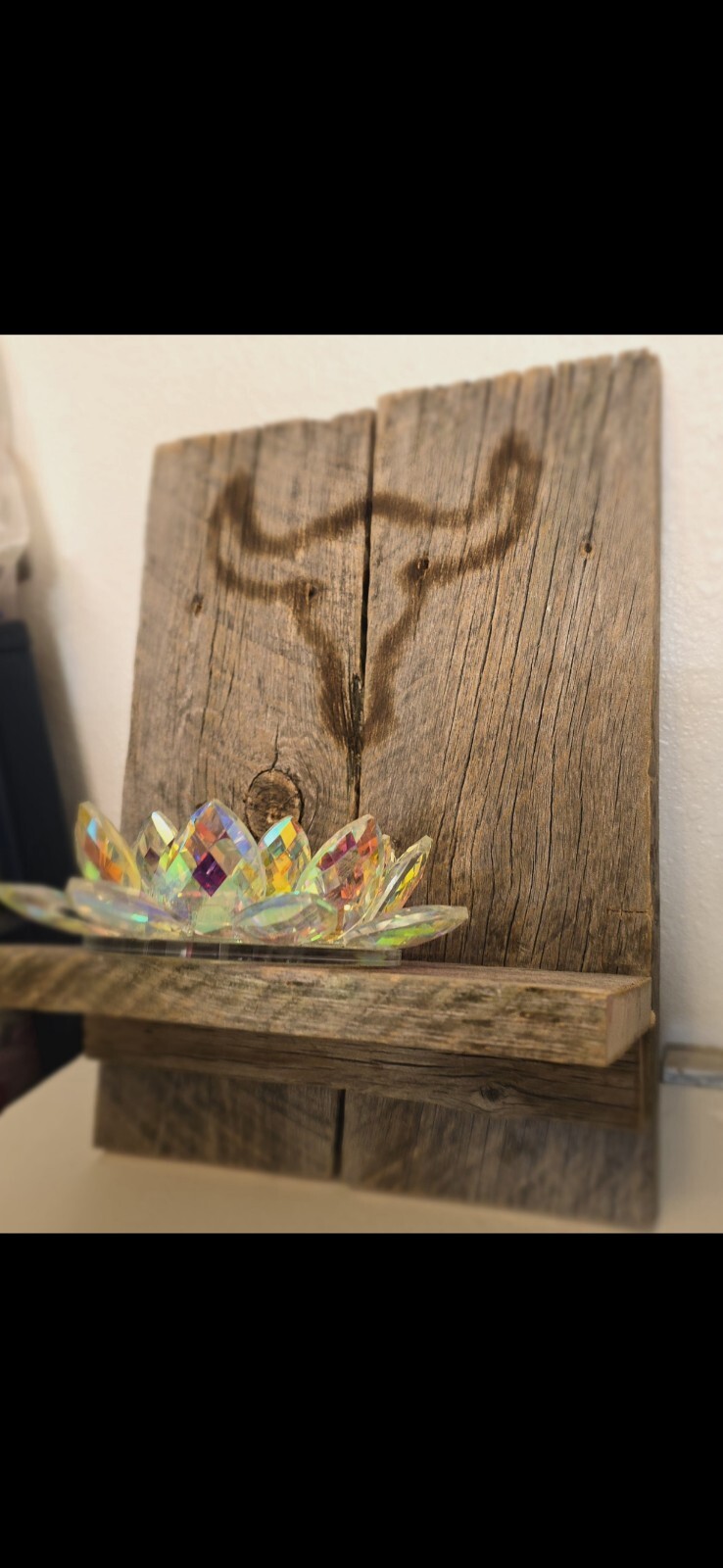 Rustic Wood Farmhouse Wall Decor Shelf | eBay