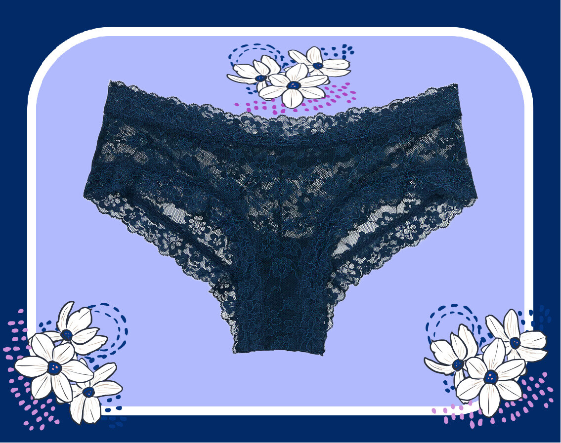 Xs S M L Xl Dk Noir Navy All Floral Lace The Lacie Victorias Secret