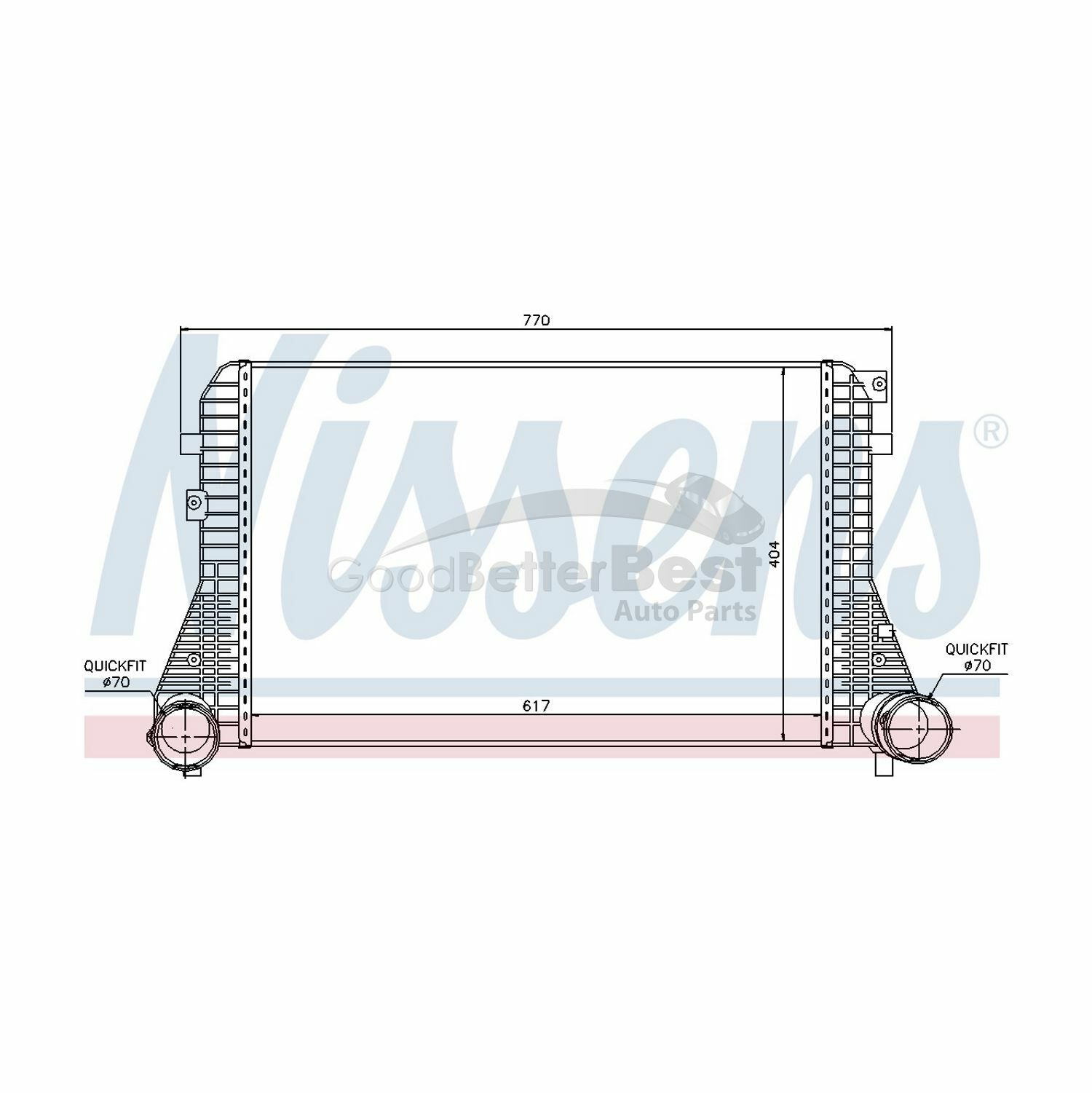 One New Nissens Intercooler Front 96610 8627375 for Volkswagen VW | eBay