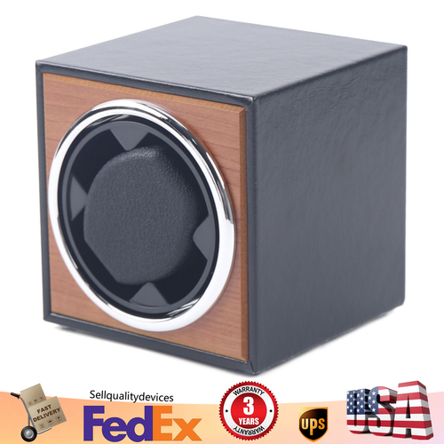 Automatic Rotation Single Watch Winder Display Case Storage Box PU ...