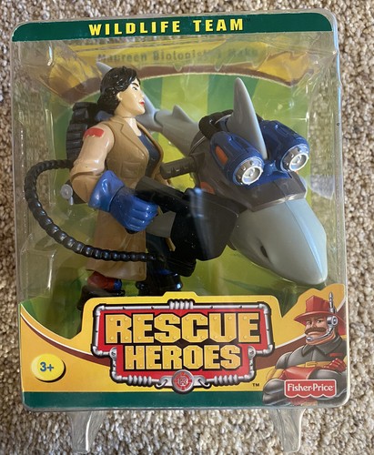 Rescue Heroes Wildlife Team Maureen Biologist & Mako Factory Sealed! | eBay