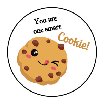 30 Teacher smart cookie reward envelope seals, stickers labels, tags ...