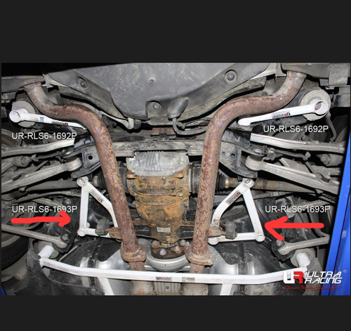 FOR LEXUS LS 460 (XF40) 2007-2017 6 POINTS REAR SUBFRAME BAR LOWER ...