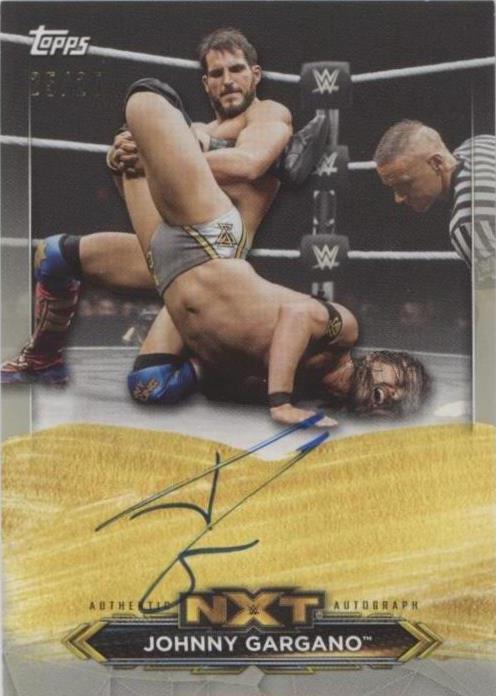 2020 Topps WWE NXT - Nxt Roster Autographs Johnny Gargano #A-JG Silver ...