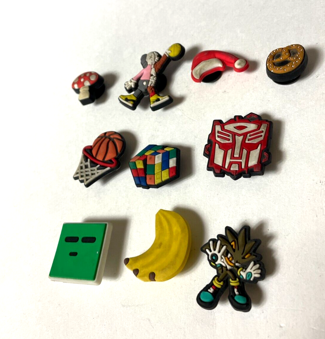 Lot of (10) Charms, Gems for Crocs ~ Transformers Rubik Bananas ...