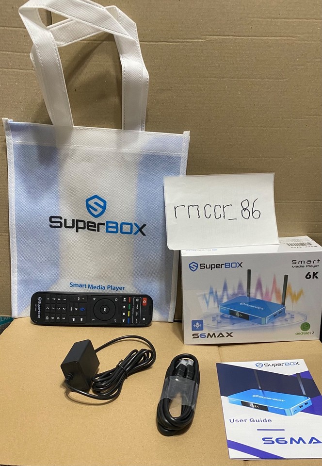 SuperBox S6 Max Android TV Box + Gift bag - Certified Seller - Free USA ...