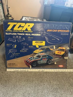 Vintage Ideal TCR Jam Slot Car Raceway Slotless Track With 3 Cars | eBay
