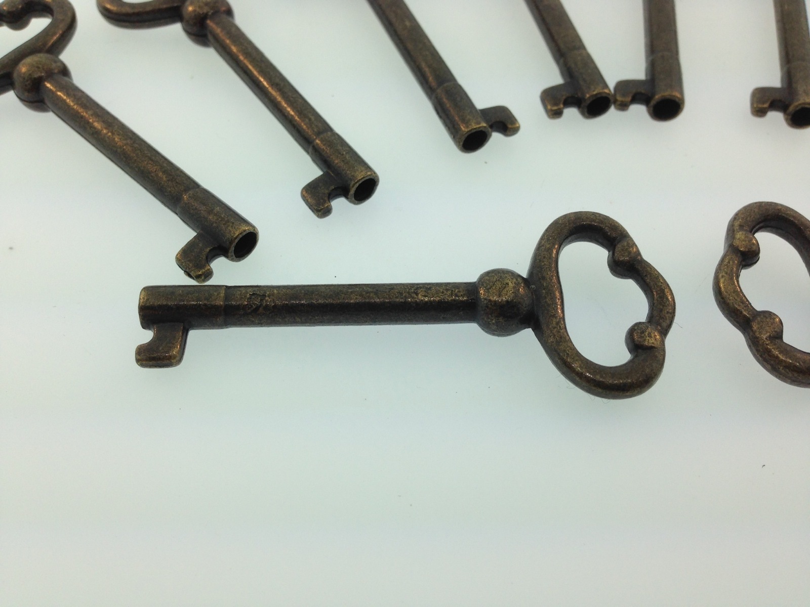 Grandfather clock or Curio cabinet door key set of 10 Antique Finish | eBay