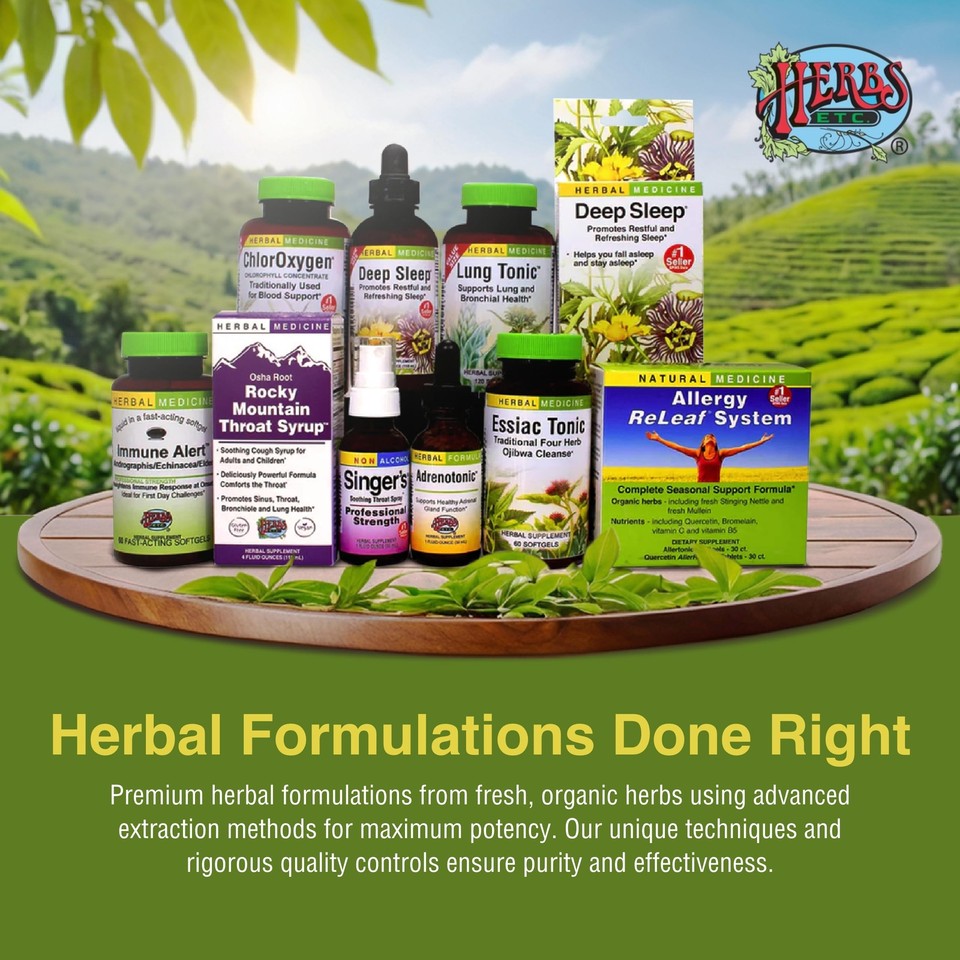 Herbs Etc. Lymphatonic Softgels Lymph System Support Herbal Supplement ...