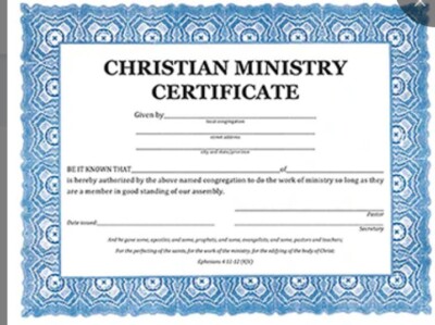 Be Ordained Now Minister License And Ordainment Certificate Included | eBay
