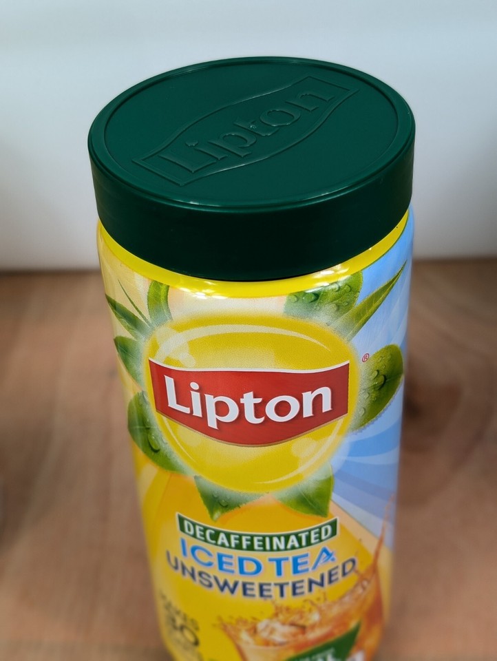 Lipton Decaffeinated Instant Tea Decaffeinated Unsweetened Makes 30 ...