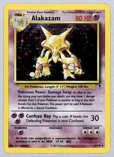 2002 Legendary Collection Holo Rare Alakazam #1 | eBay