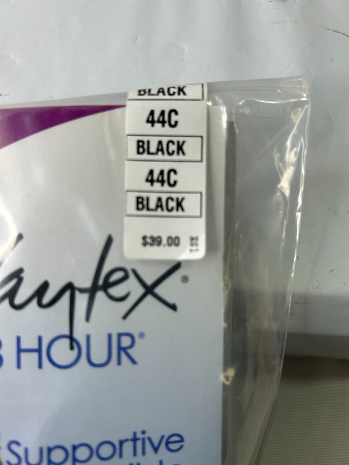 Playtex 4695 18 Hour Custom Flex Back Front Close Bra Wireless 44C ...