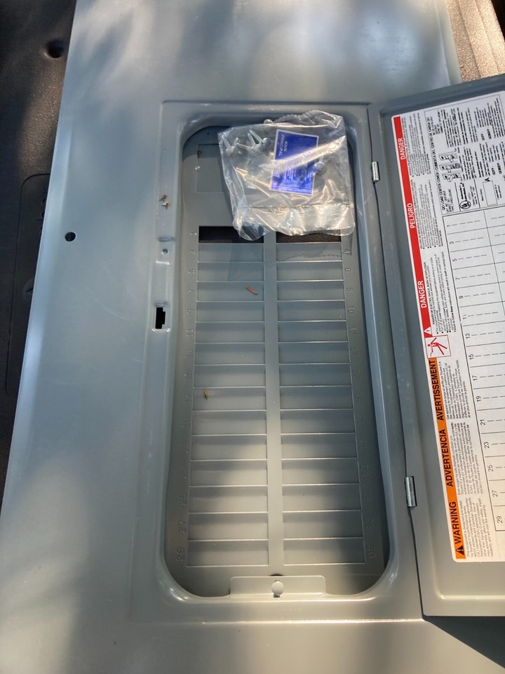 SQUARE D QOC30UF FLUSH MOUNT PANEL COVER CIRCUIT BREAKER BOX | eBay