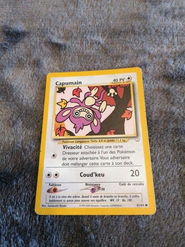 Carte Pokemon Version FR - 40pv capumain | eBay
