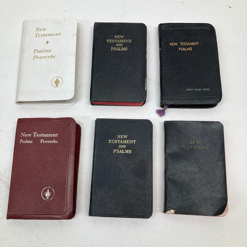 Vintage Small Mini Bible Lot Red Black White | eBay