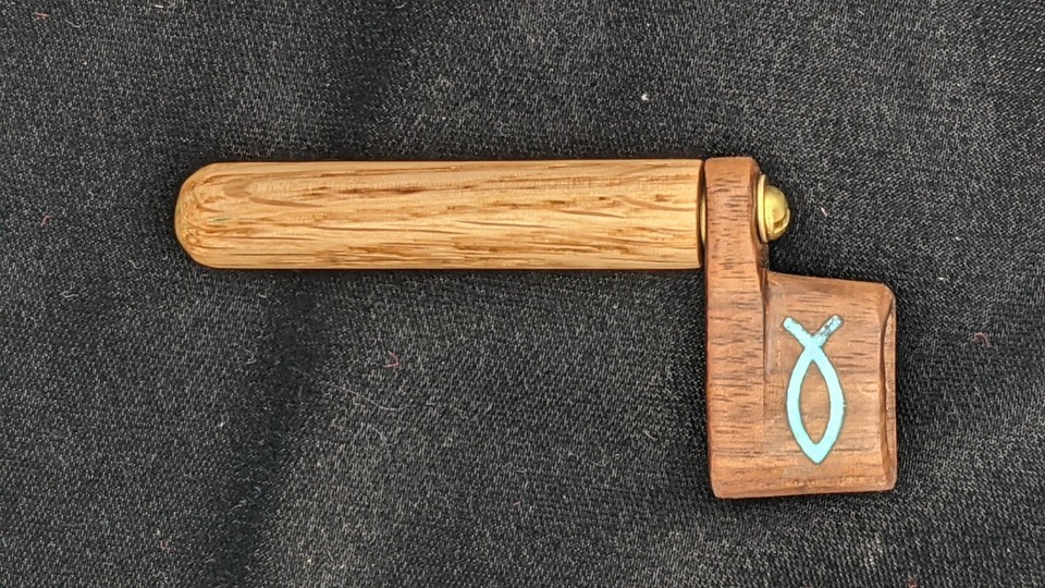 Guitar String Winder - Wood (Walnut) with "fish" Inlay | eBay