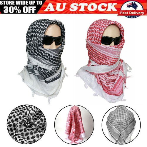 Men Arab Kafiya Keffiyeh Arabic Turban Muslim Shemagh Scarf Palestine ...