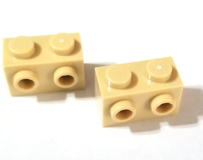 LEGO 1x2 Brick Modified w/ Studs on Side Part 11211 Tan LOT OF 2 | eBay