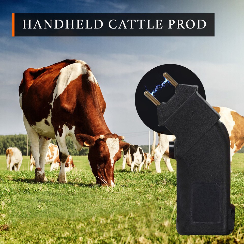 4000V Portable Cattle Prod Stick Electric Livestock Prod For Cow Pig ...