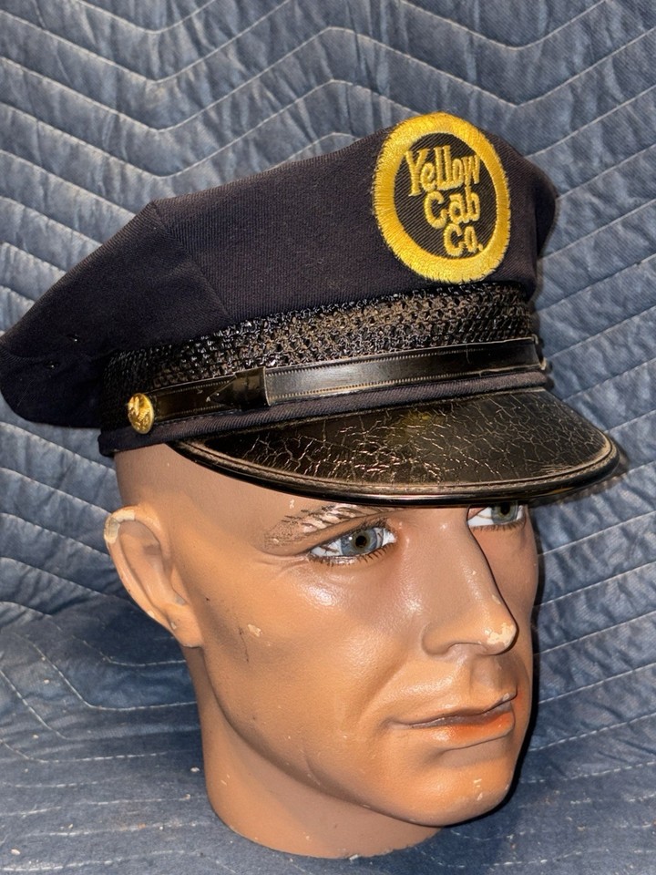 Vintage Fechheimer Bros. Uniforms Cincinnati Yellow Cab Co. Drivers Hat ...