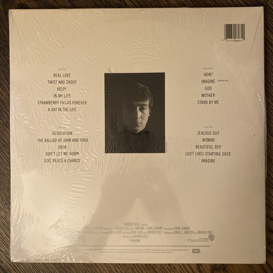 John Lennon Imagine Soundtrack Vinyl 2 LP ORIG 1988 Record SEALED M ...