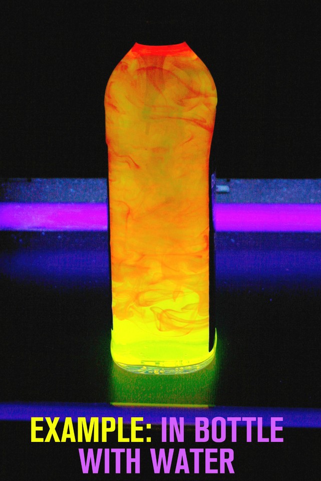 GLOWING Liquid: UV Neon Blacklight Reactive Dye / Paint / Ink / Special ...