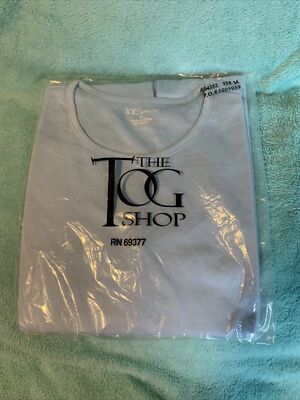 The Tog Shop Womens RN 69377 Short Sleeve Top Size Med Endless Sky | eBay