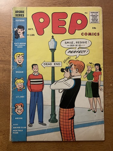 1959 April Pep Comics No. 135, Archie Series | eBay