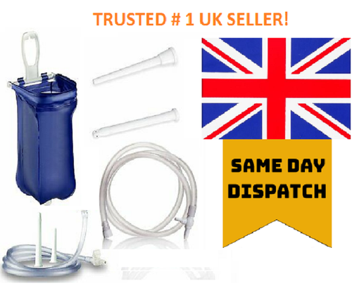 Full Wash Home Enema Colonic Irrigation Kit Reusable Bag Detox 2L FAST ...