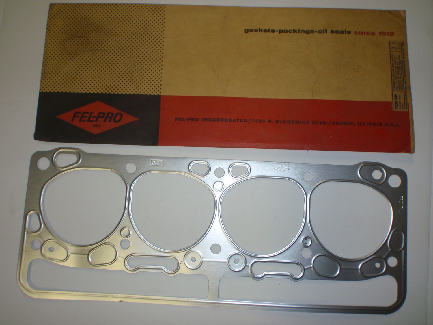 Cylinder Head Gasket USA 52 53 54 Lincoln 317 V8 & 1952-1962 Ford Truck ...