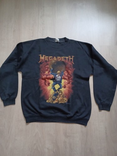 Megadeth sweater 1990 vintage shirt (world tour 1991) | eBay