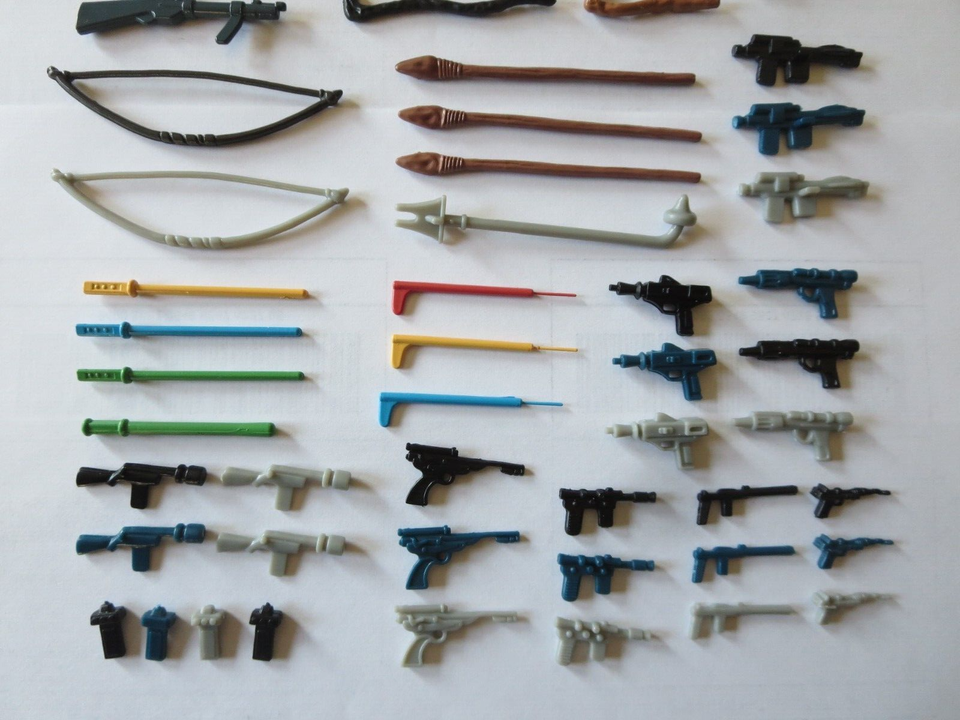 57 Vintage Star Wars Weapons Figures S+H $4.75 | eBay