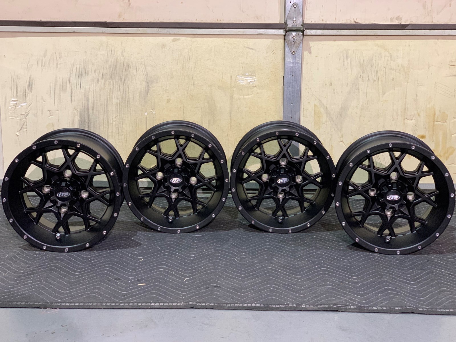 HONDA RUBICON 500 IRS 12" ITP HURRICANE ALUMINUM ATV WHEELS ( SET 4 ...