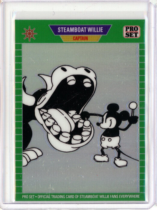 2024 Leaf Steamboat Willie: Cow Xylophone Scene 89SW-01 Green Prismatic ...