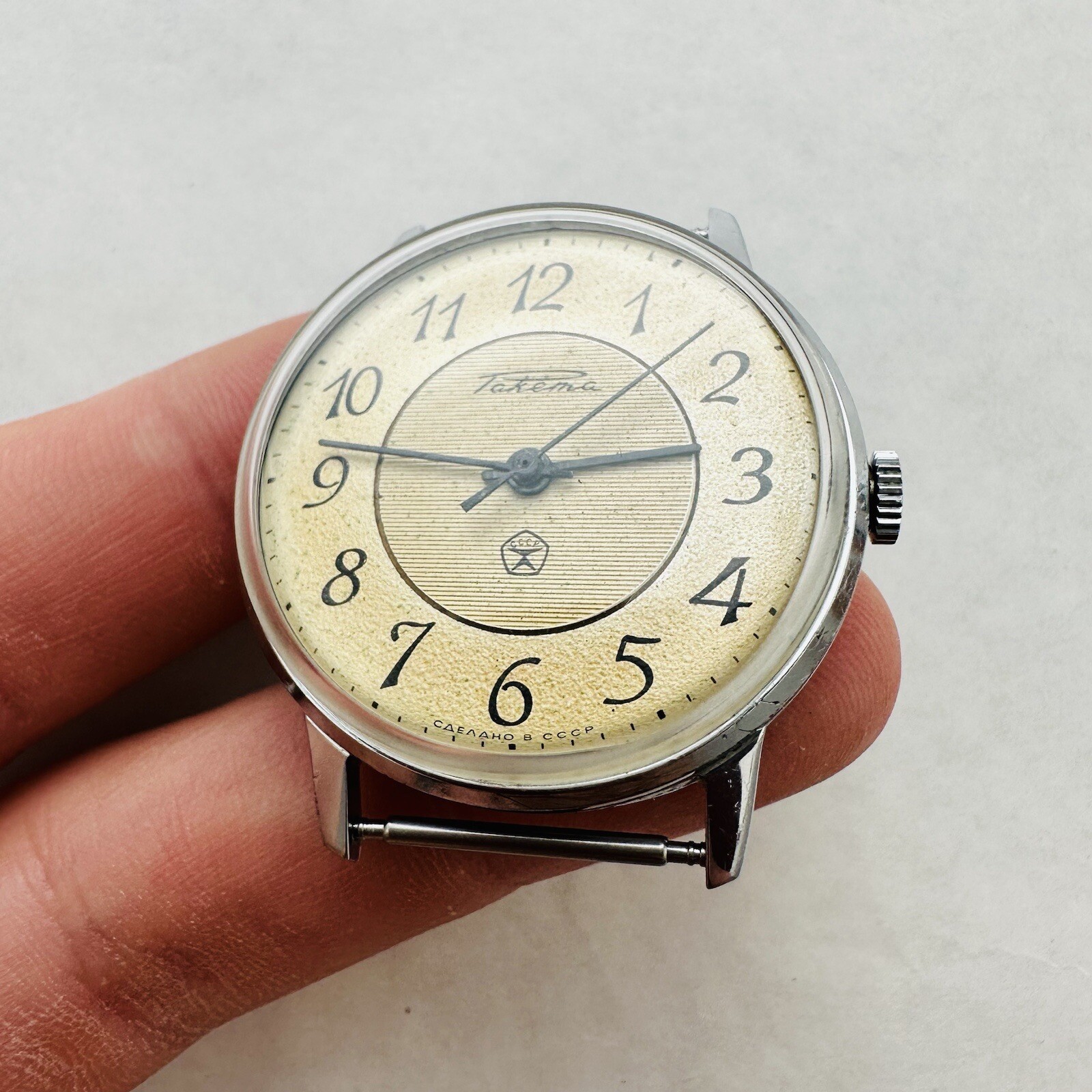 RARE Raketa 2609.HA PChZ USSR Watch Wrist White Soviet Vintage Men's ...