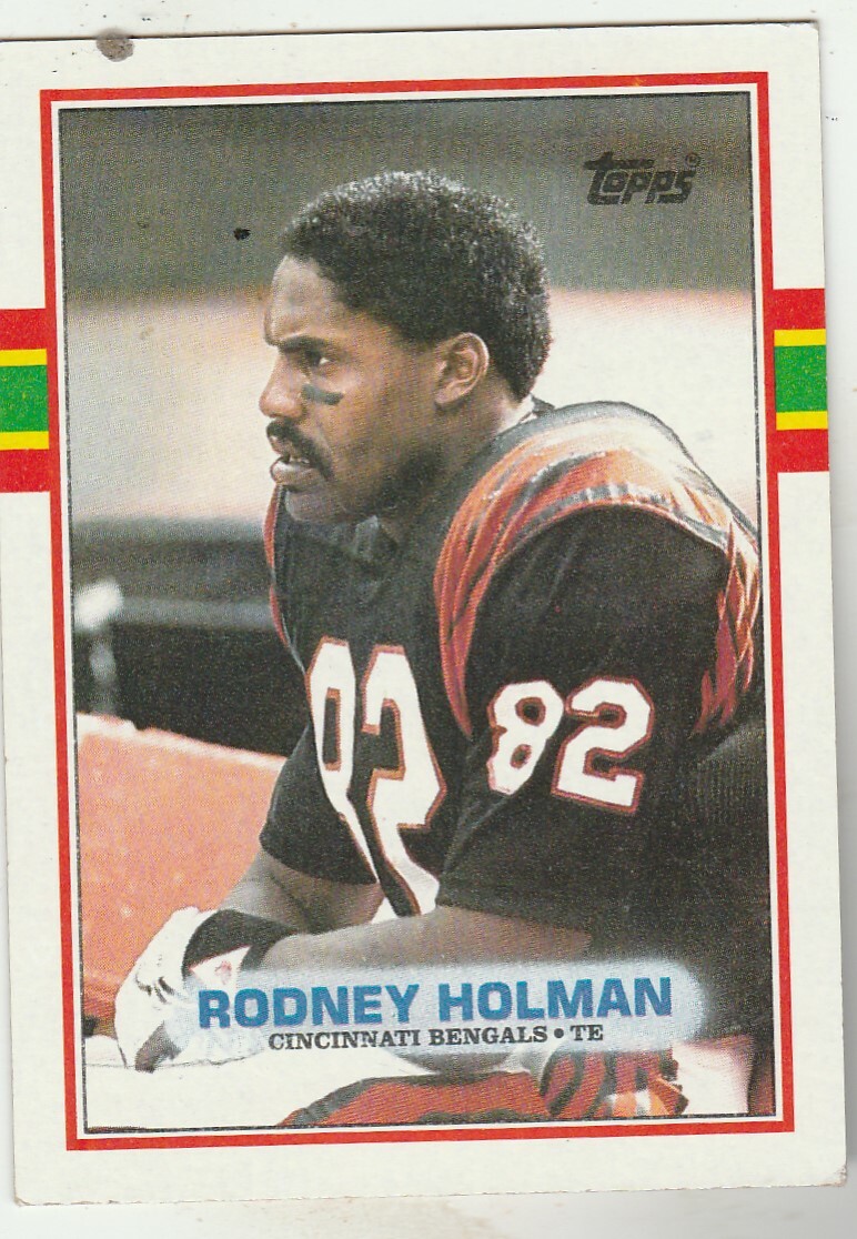 FREE SHIPPING-MINT TO NRMINT-1989 Topps #32 Rodney Holman Bengals ...