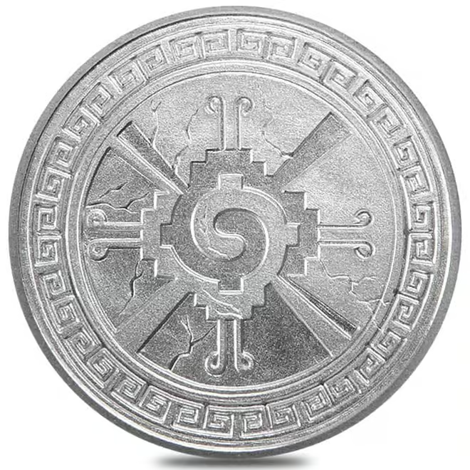 1 oz .999 Silver Aztec Ying and Yang Hunab Ku perfect cosmic duality ...