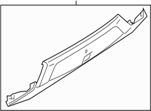 5817A265WA Mitsubishi Garnish, tailgate 5817A265WA, New Genuine OEM ...