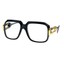 Hip Retro Clear Lens Glasses Oversized Square Fashion Eyeglasses | eBay